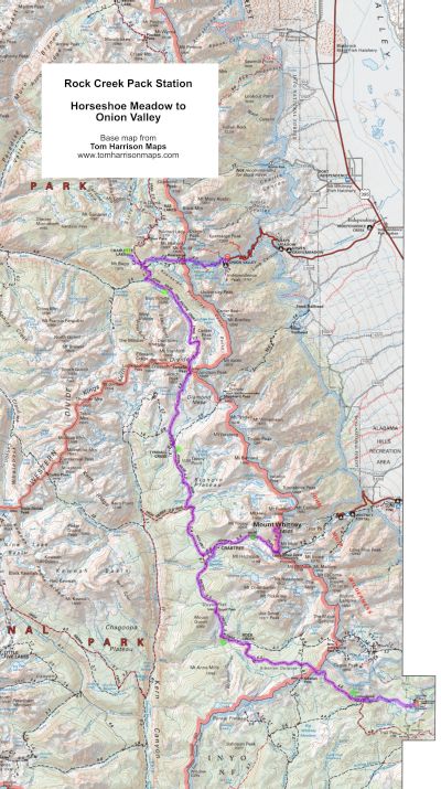 High Sierra Pack Trips; Horseback Riding; Mule Packing; John Muir Trail ...